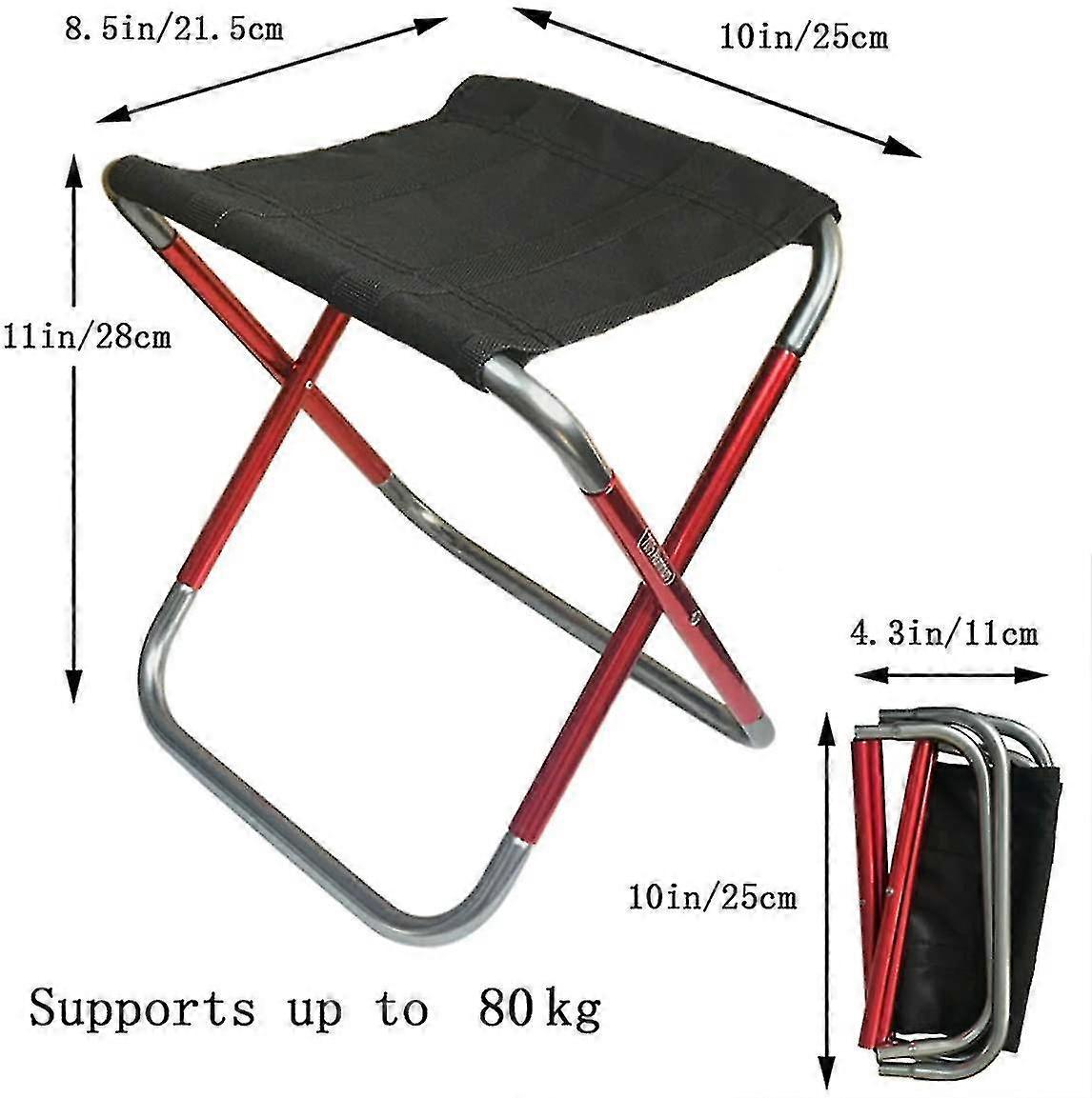 Camping Folding Stool Mini Outdoor Collapsible Slacker Chairs Seat ...