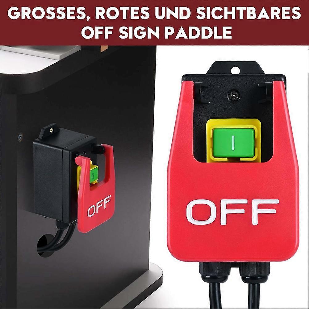 220V Single Phase On/Off Switch, -Switch with Large Stop Shield Paddle ...