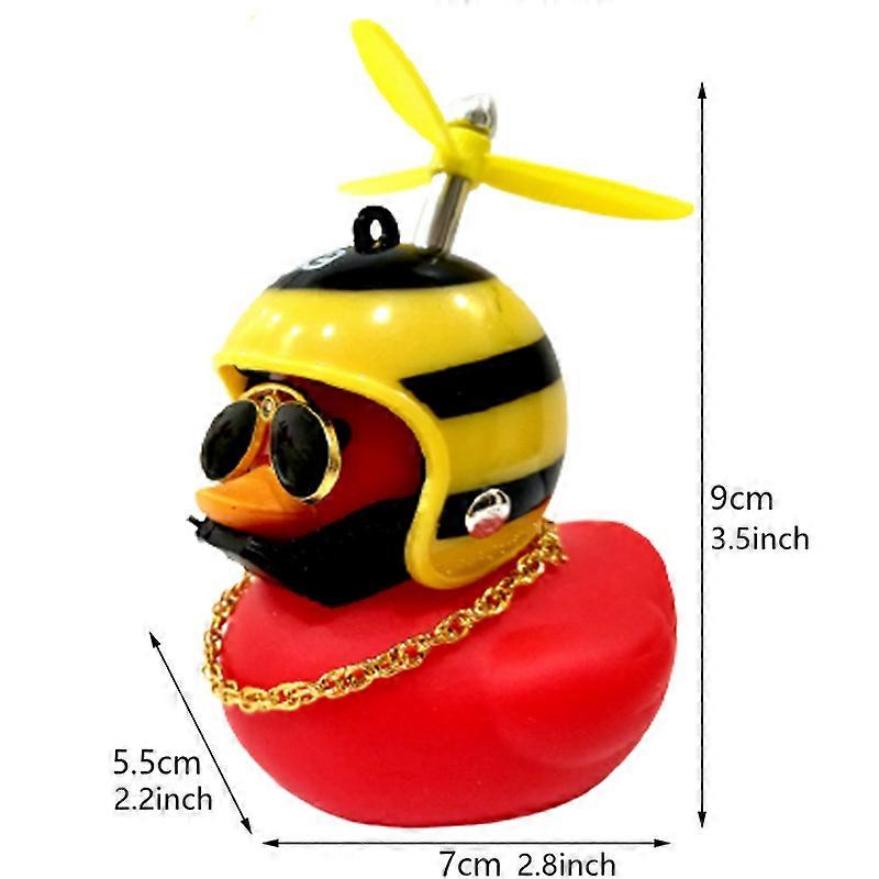Bicycle Small Yellow Duck Propeller Helmet Standing Duck Broken Wind ...