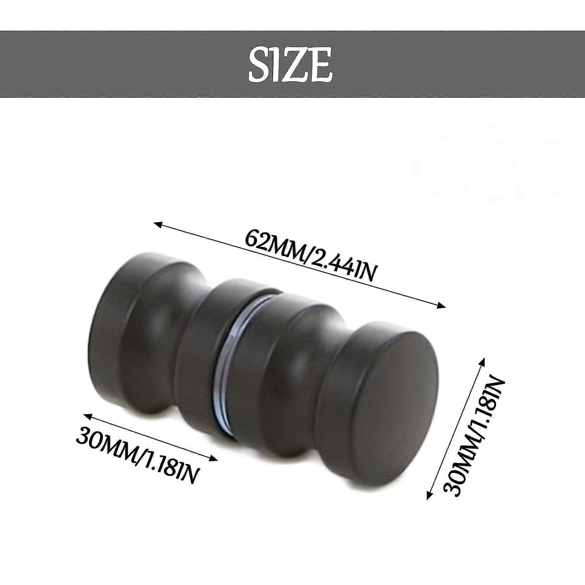 30mm Shower Door Knob Round Shower Door Knob Aluminum Alloy Double ...