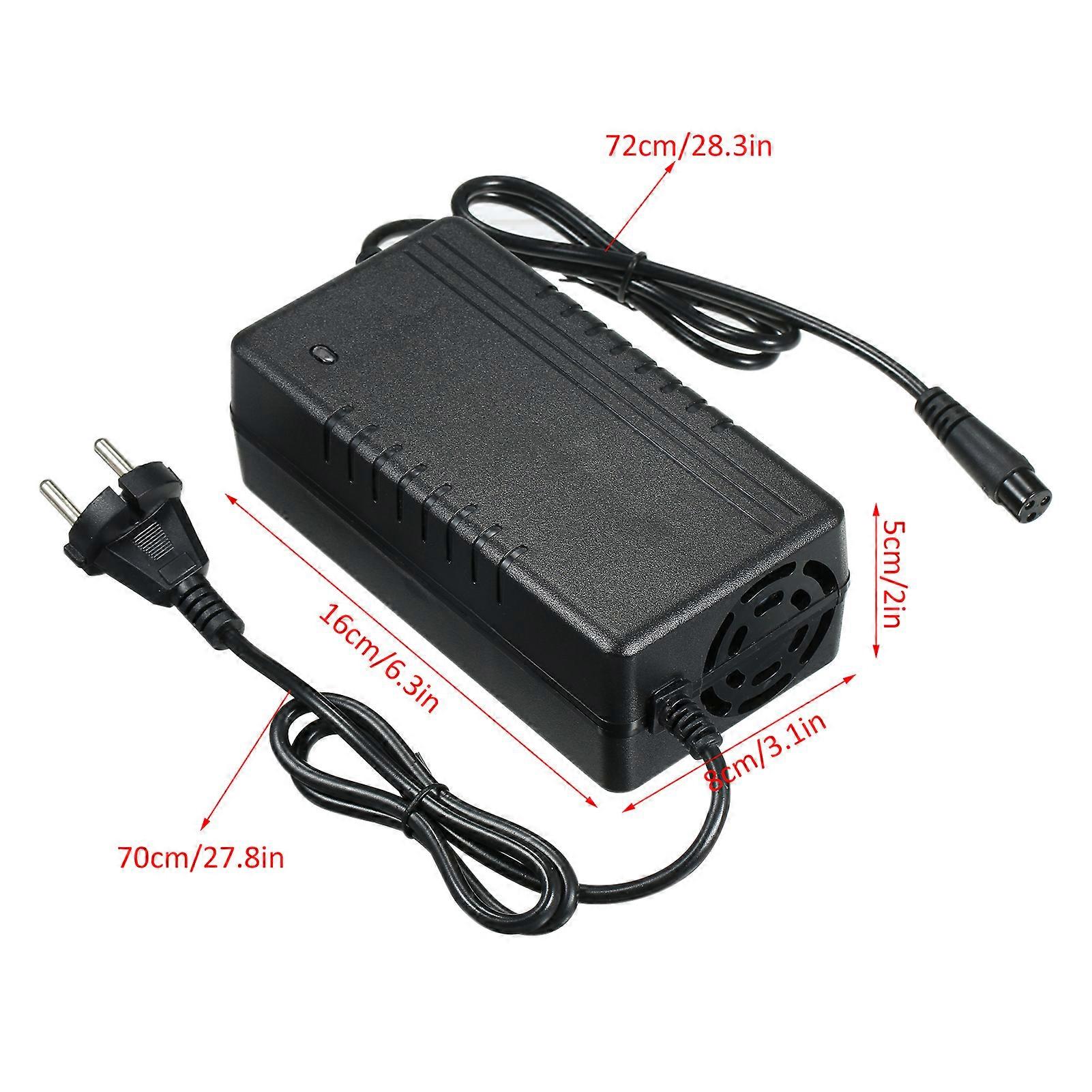 54.6V 2A Electric Scooter Power Charger Li-ion Battery Charger 3-Prong ...