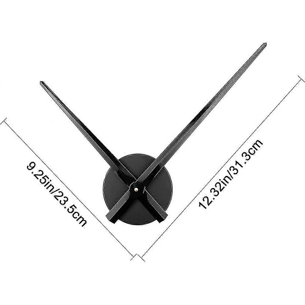 Large Clock Hands And Mechanism, Modern Black Long Hands Wall Clock ...