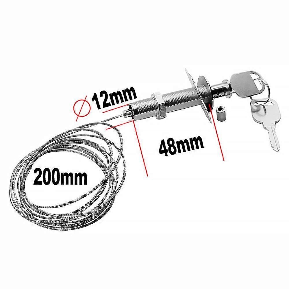 Secure Universal Garage Door Emergency Lock Core Pulling Lock Steel ...