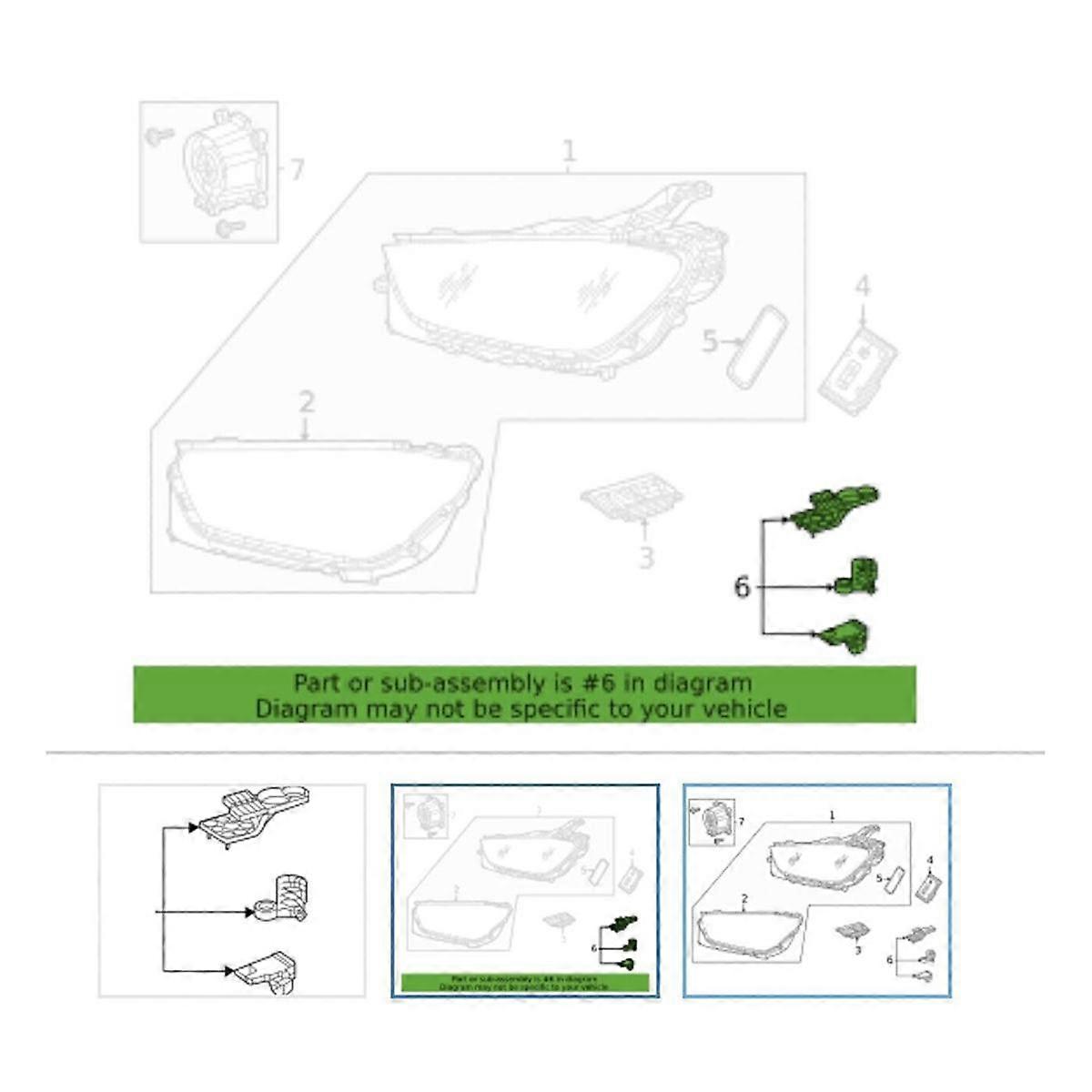 For - GLE350 GLE450 GLE580 2020-2021 Car Headlight Repair Kit Bracket ...