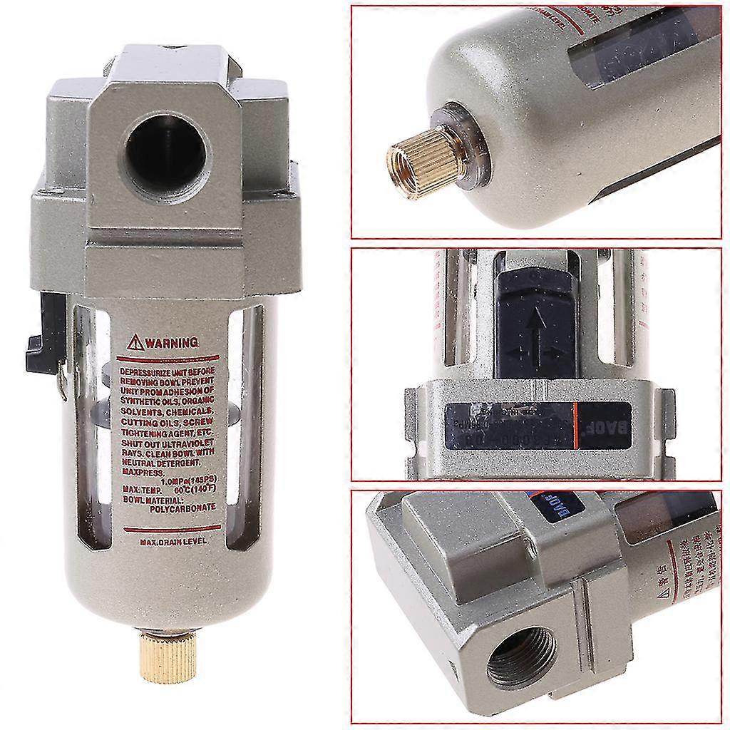 Af3000-03 Air Filter 3/8" Air Compressor Inline Drain Filter Air Source ...