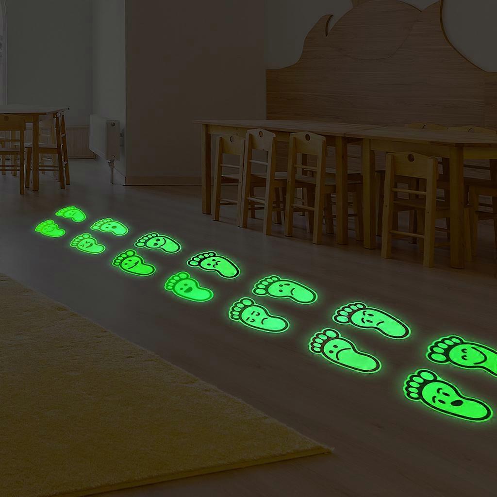 Glow in The Dark Sticker Paper, Cute feet Luminous Sticker,Glow in Dark ...