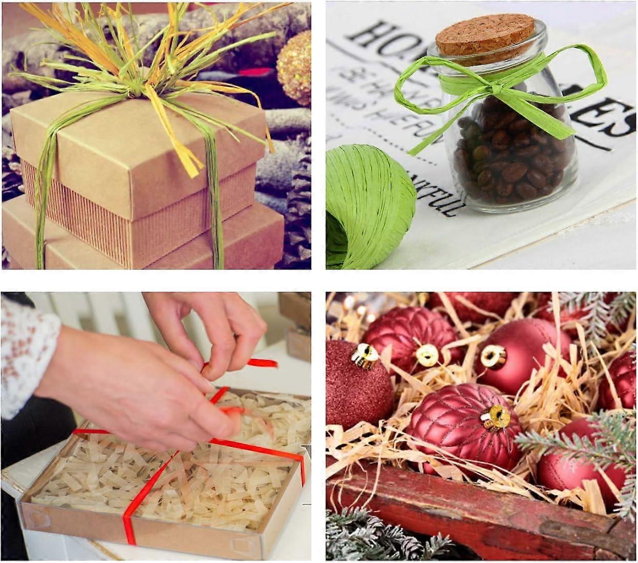 Raffia Coloured Raffia Paper Ribbon Wrapping Raffia Craft Raffia Ribbon ...