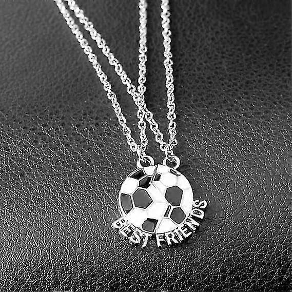 Creative Best Friends Necklace Soccer Football Friendship Pendant ...