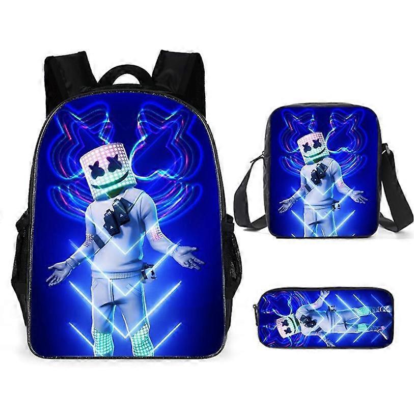 DJ Marshmello Crewmate Canvas Schoolbag DJ Marshmello Travel Backpack ...