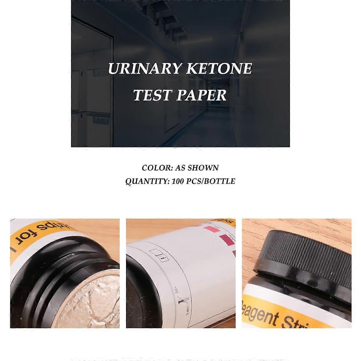 100Pcs/Bottle Ketone Strips Home Ketosis Urine Weight Lose Analysis ...