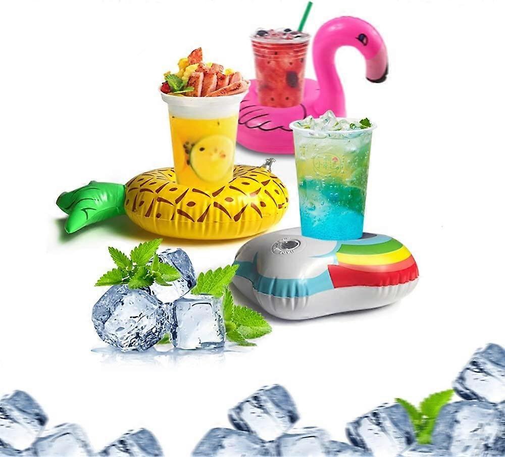 12 Pack Inflatable Drink Holders+1 Inflatable Needle+1 Storage BagDrink ...