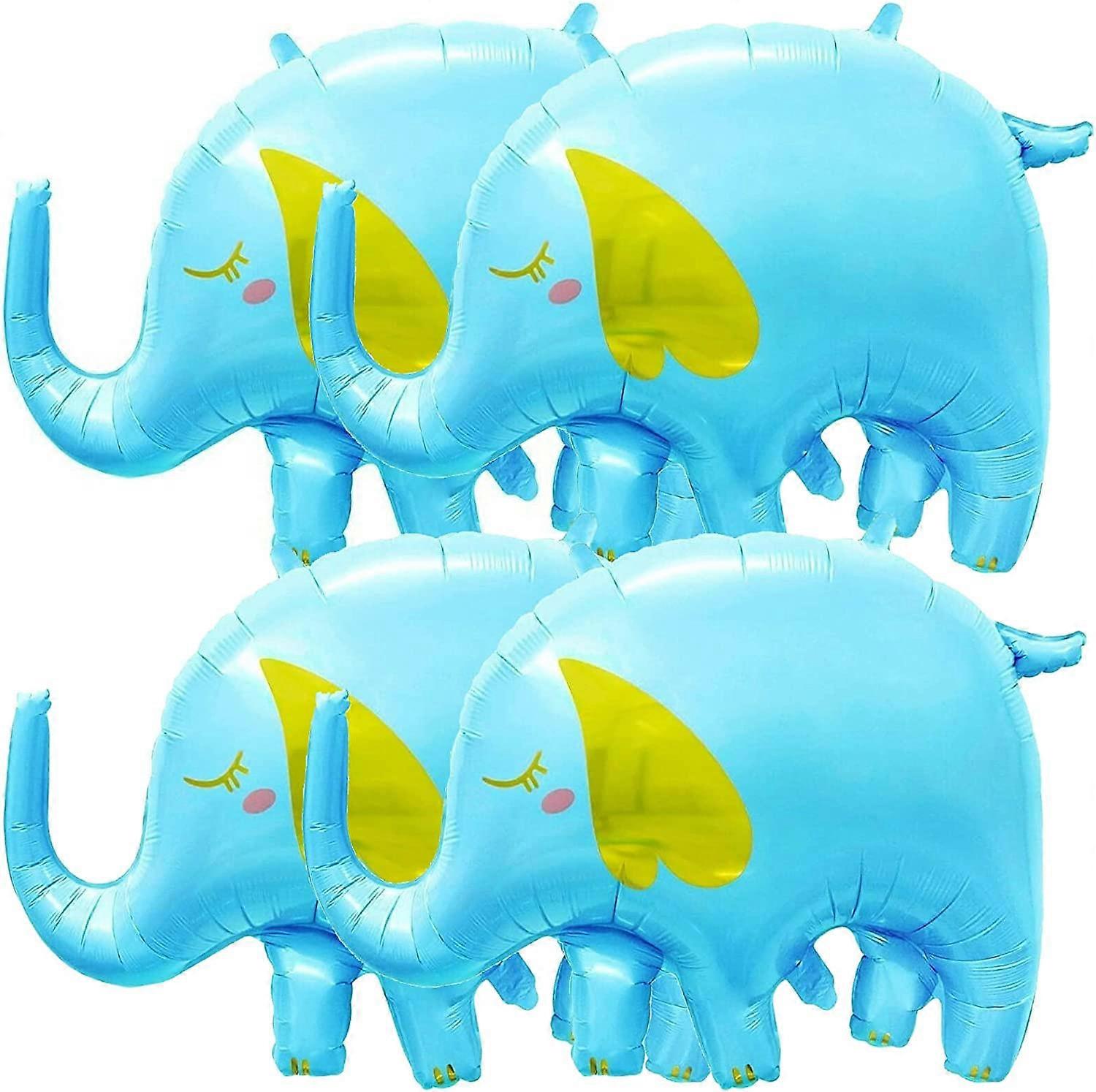 Big 33 Inch Blue Elepaht Balloons Foil Helium Elephant Shaped Animal ...
