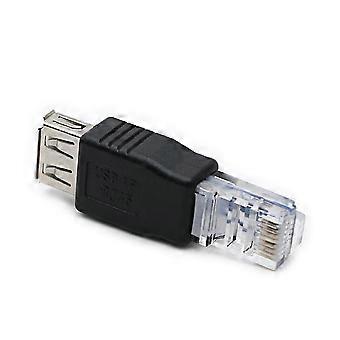 10pcs Usb A Female To Ethernet Rj45 Male Adapter Connector Router ...