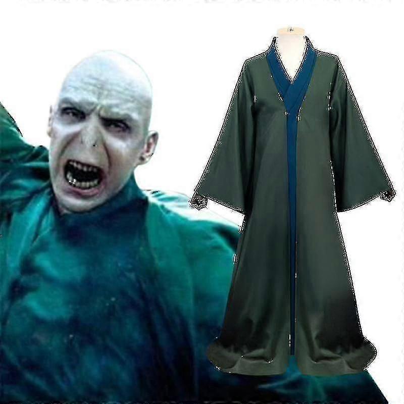 Full Suit# Harry Potter Voldemort Cosplay Costume Dark Lord Halloween ...