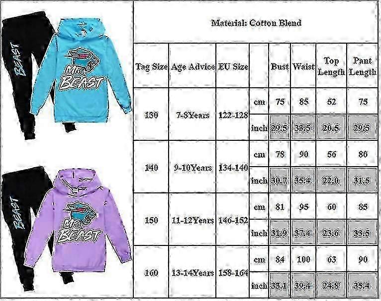 Mr Beast Lightning Cat Børn Drenge Piger Træningsdragt Pullover ...