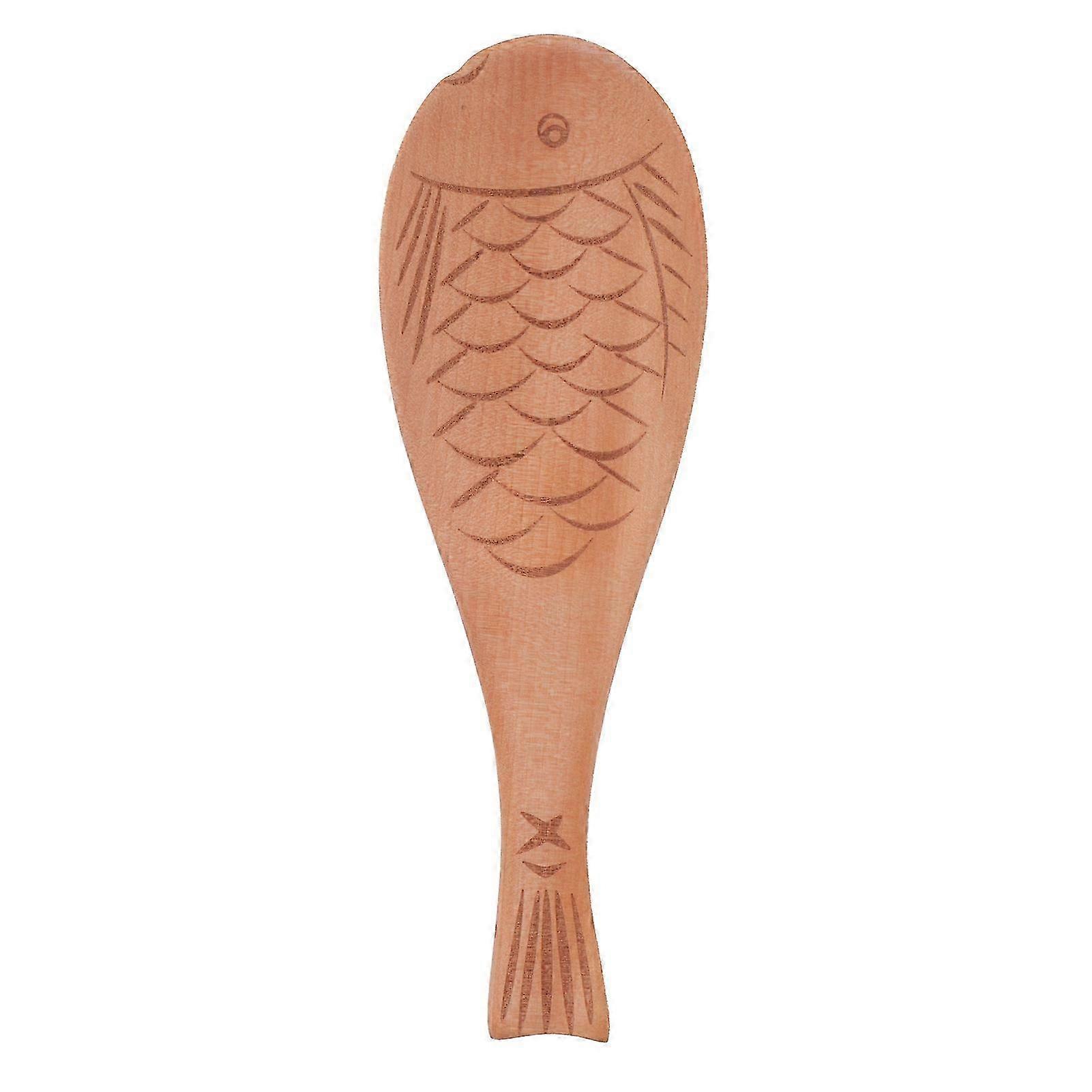 Fish Shaped Wood Rice Paddle Non Stick Rice Serving Spoon Scoop for ...