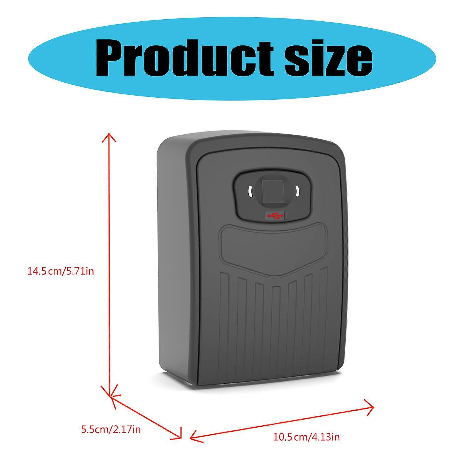 Key Cabinet Organizers,Metal Key Lock Box Wall Mount,Fixed Password/Bluetooth-compatible Unlock ...