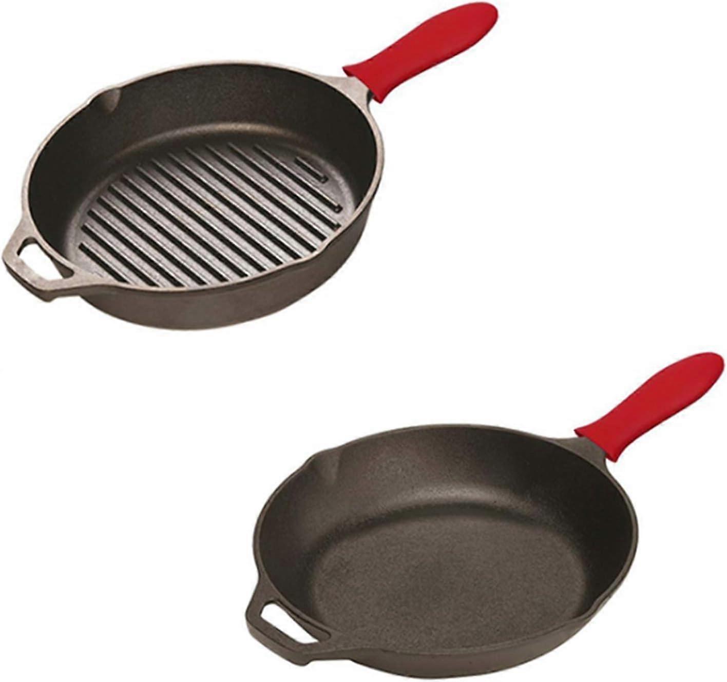 AURA 2 Pieces Hot Handle Holders, Silicon Pan Handle Covers Heat ...