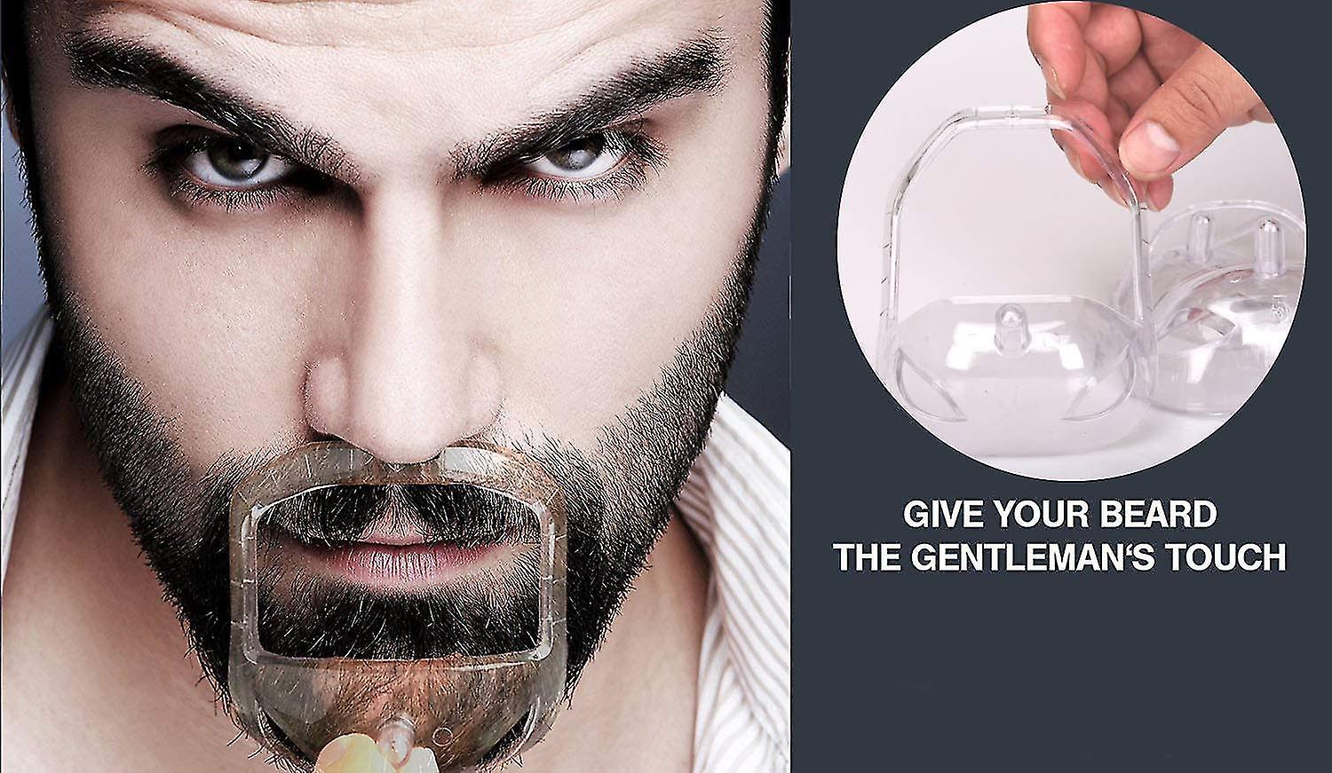 5 Sizes Goatee Shaving Template Beard Guide Shaper Beard Shaping & Styling Template For Men ...