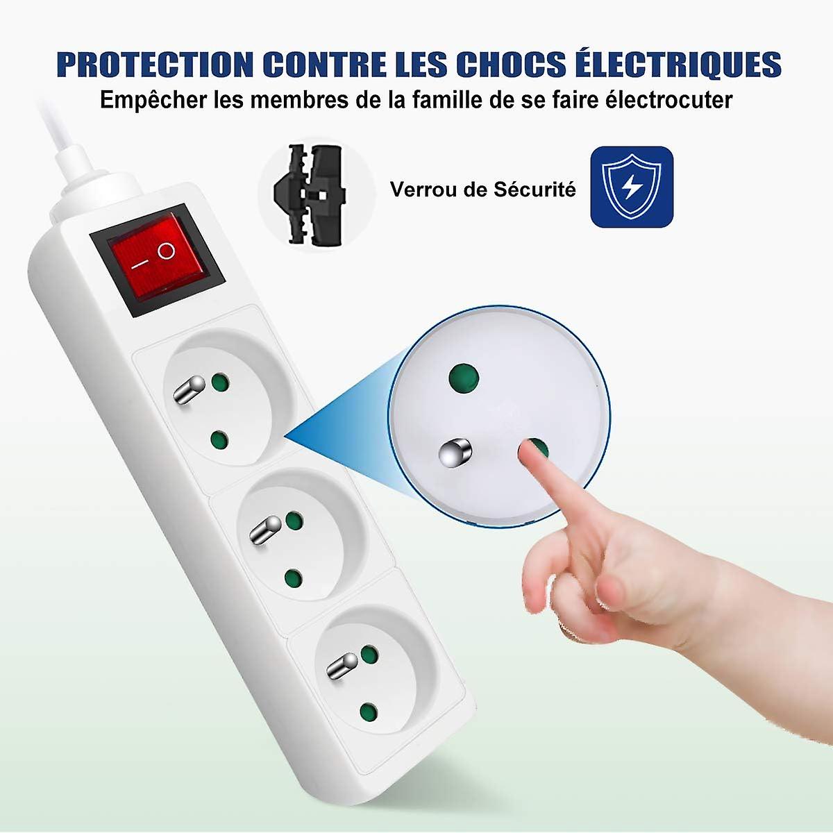 3 Socket Power Strip 16a 2p + T With Switch, 3 Socket Block, 3m 250 V ...