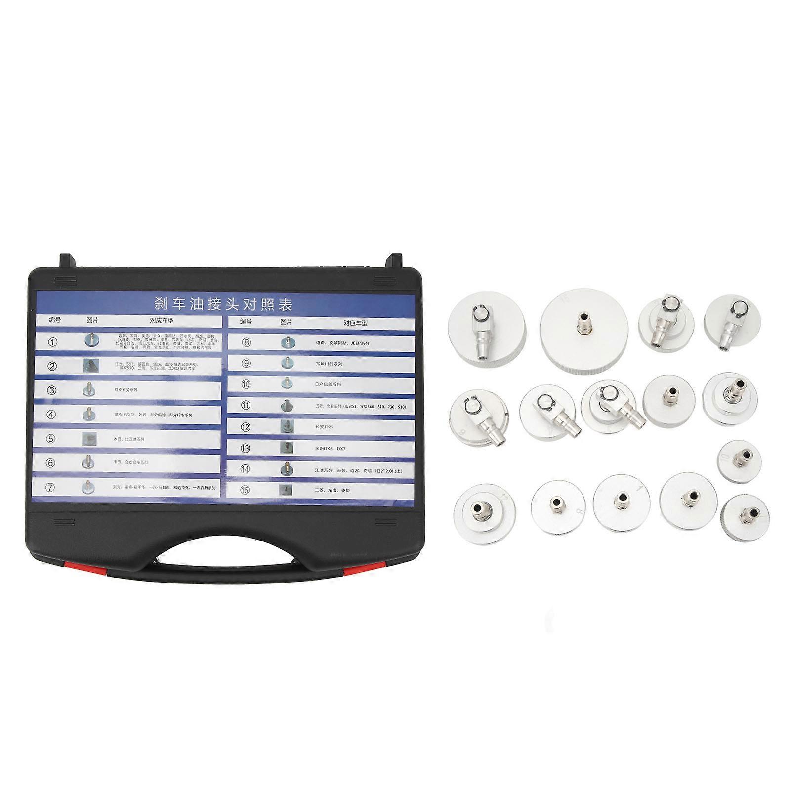 Master Cylinder Adapter Set,15Pcs Master Cylinder Adapter Brake Oil ...