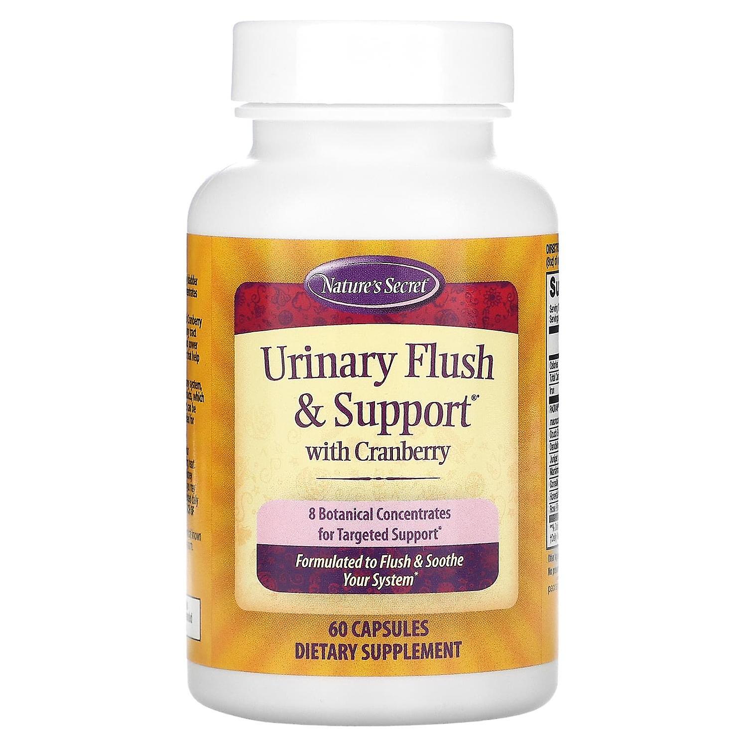 Nature's Secret, Urinary Flush & Support with Cranberry, 60 Capsules ...