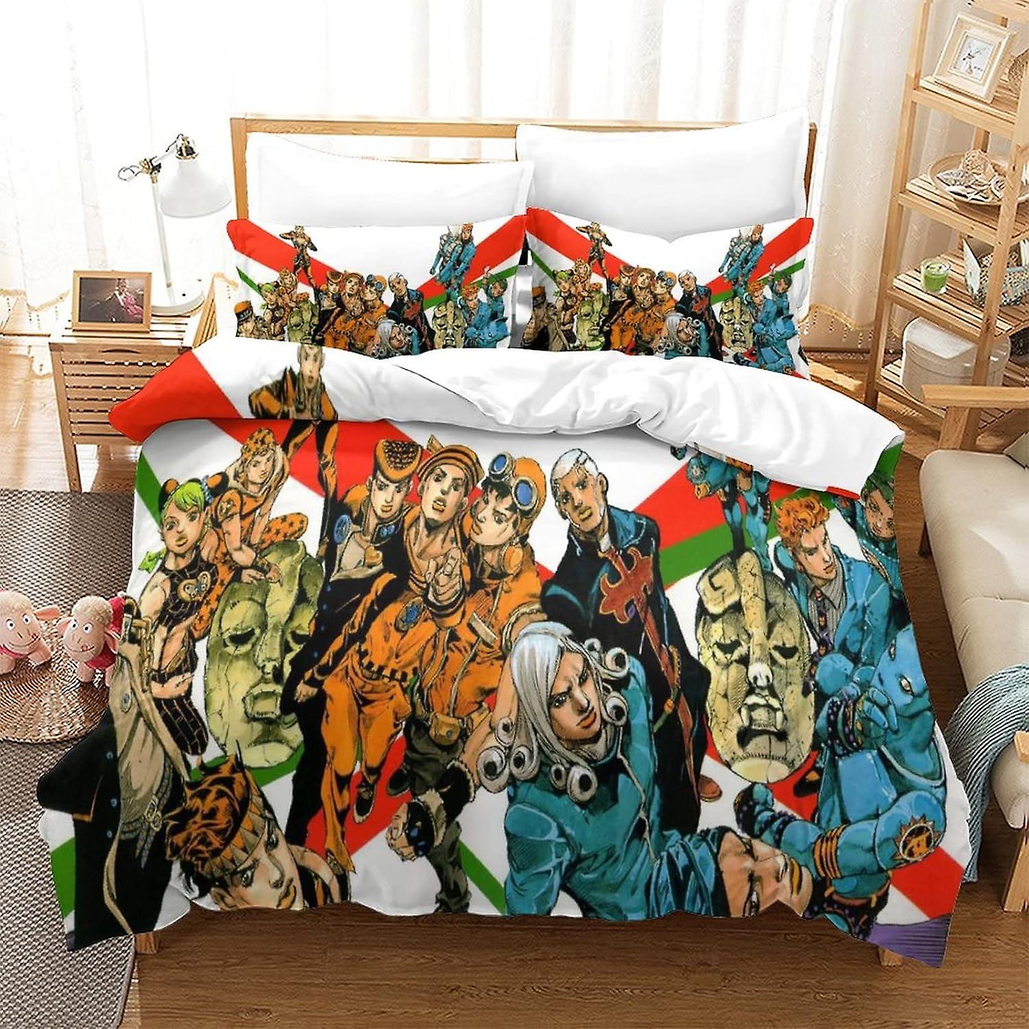 PGtaa JoJo's Bizarre Adventure Duvet Cover Set Bedding Set for Kids ...