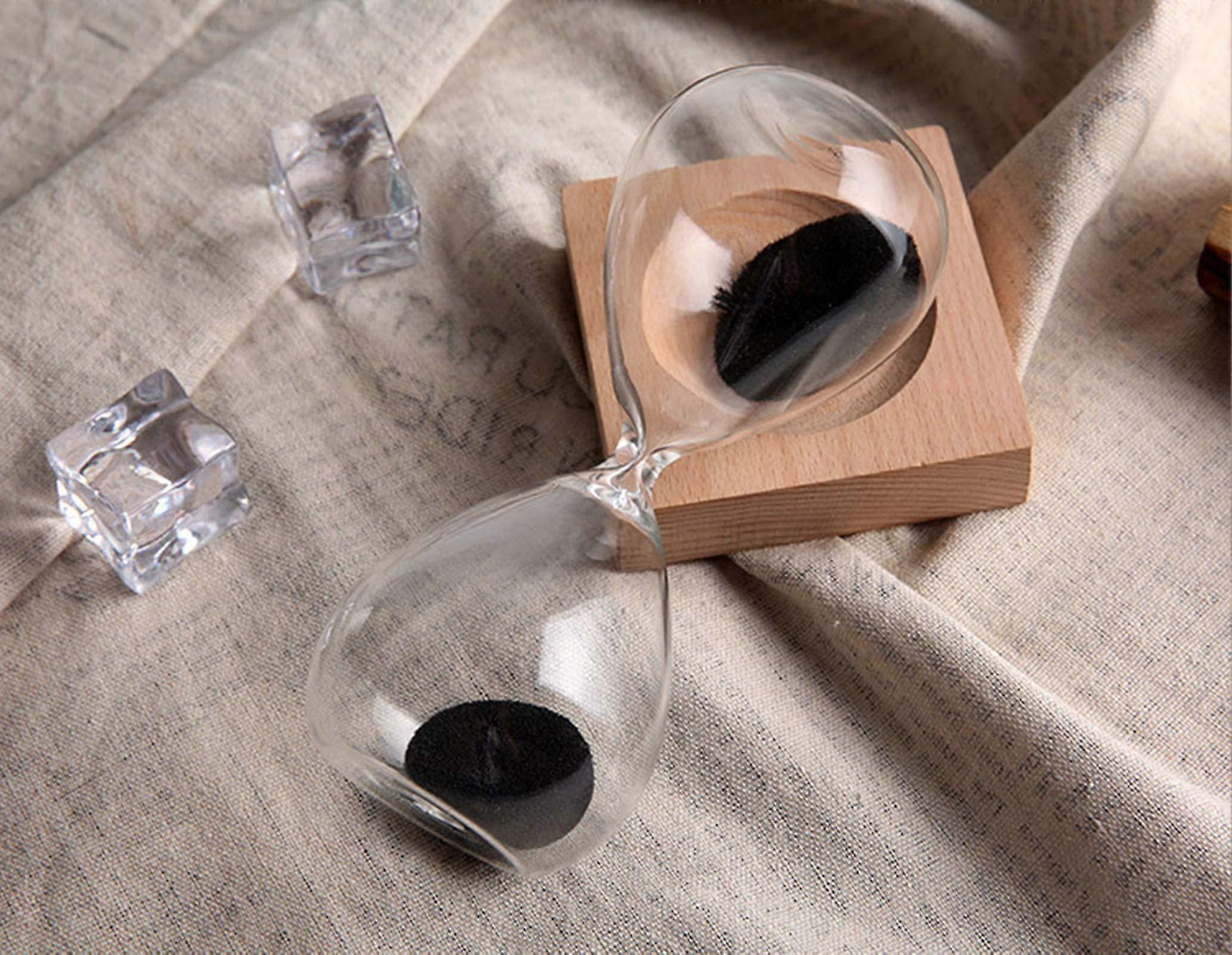 Magnetic Hourglass Sand Timer 3 Minute:sand Clock With Black Magnet ...