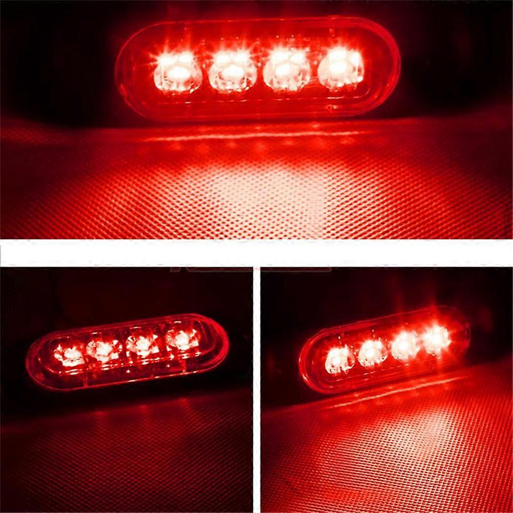 4pcs 12v-24v Led Side Marker Lights Warning Tail Light Auto Car ...