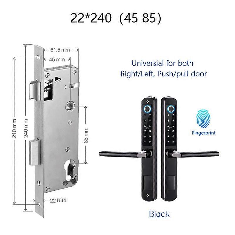Waterproof Double-sided Gate Lock Fingerprint Lock App Rfid Code ...