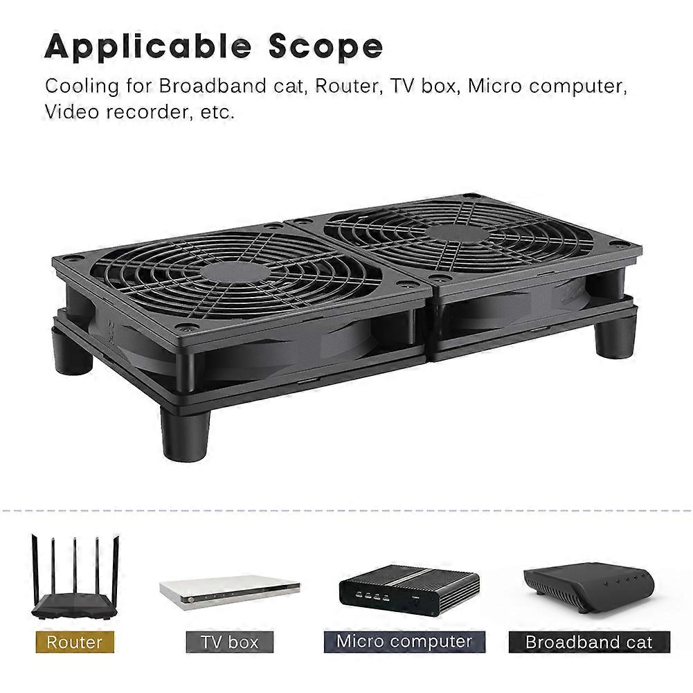 Gdstime DC 5V USB TV Box Dual Ball Cooler 80mm 92mm W/Controller ...