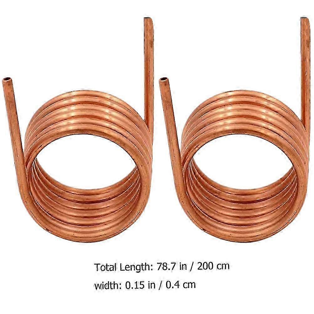 2 Pcs Copper Tubing Air Conditioner Copper Pipe Soft Copper Tube ...