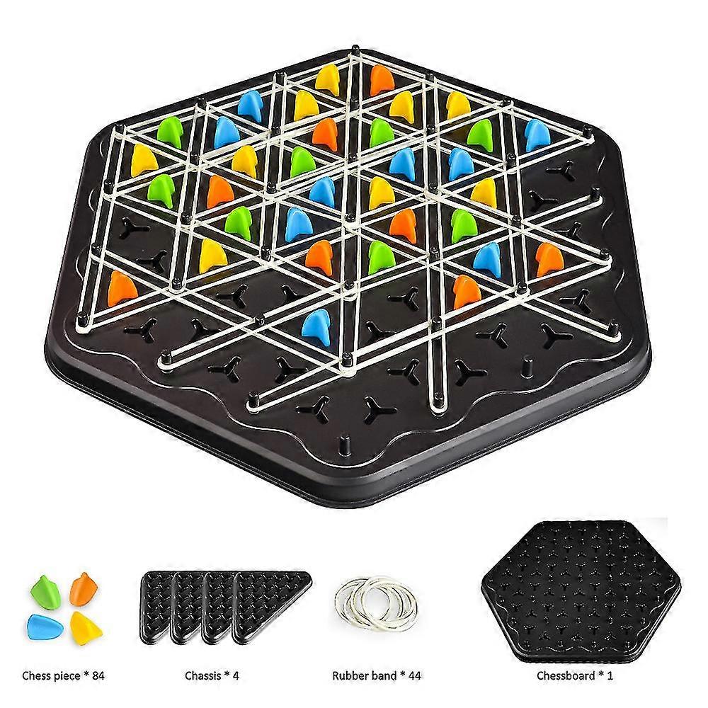 New Models 2024 Triggle Game Funny Chain Triangle Game Peg Board Brain ...