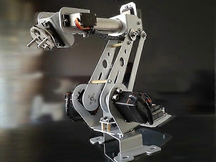 6 Dof Mechanical Robot Remote Control Robotic Arm Stainless Steel Claw ...