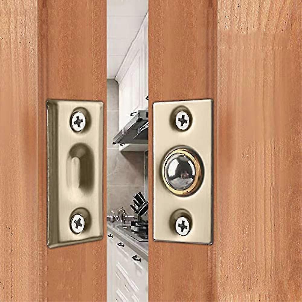 2 Pieces Cabinet Door Ball Catch, Stainless Steel Adjustable Roller ...
