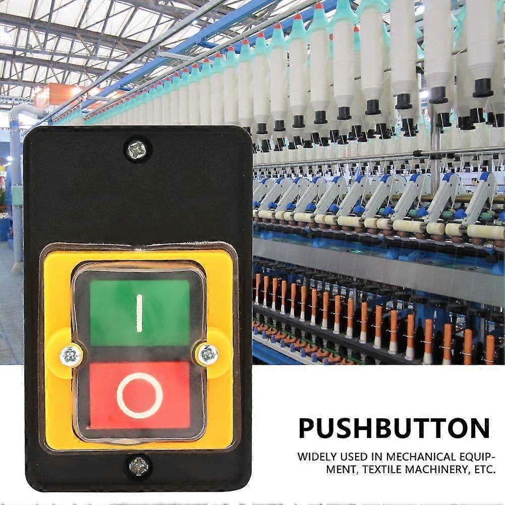 Push Button Switch, AC 220V/380V 10A Waterproof Power Control Button ...