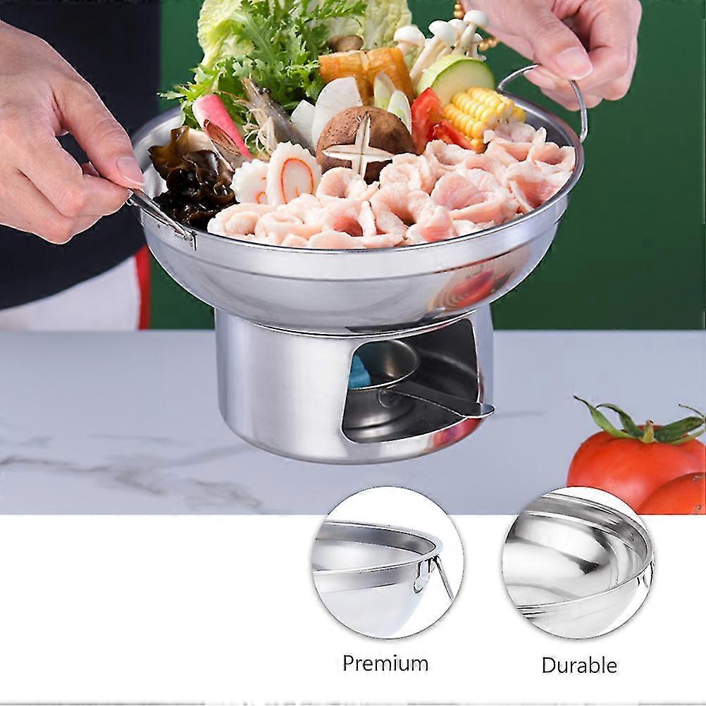 Cheese Fondue Pot Kitchen Pot Stainless Steel Pot Picnic Stove Pot ...