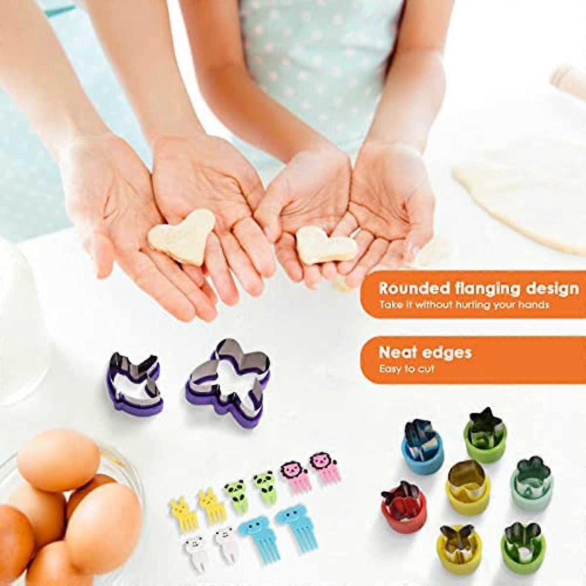 Sandwich Cutters for Children Cookie Cutters Set 30Pcs Stainless Steel ...