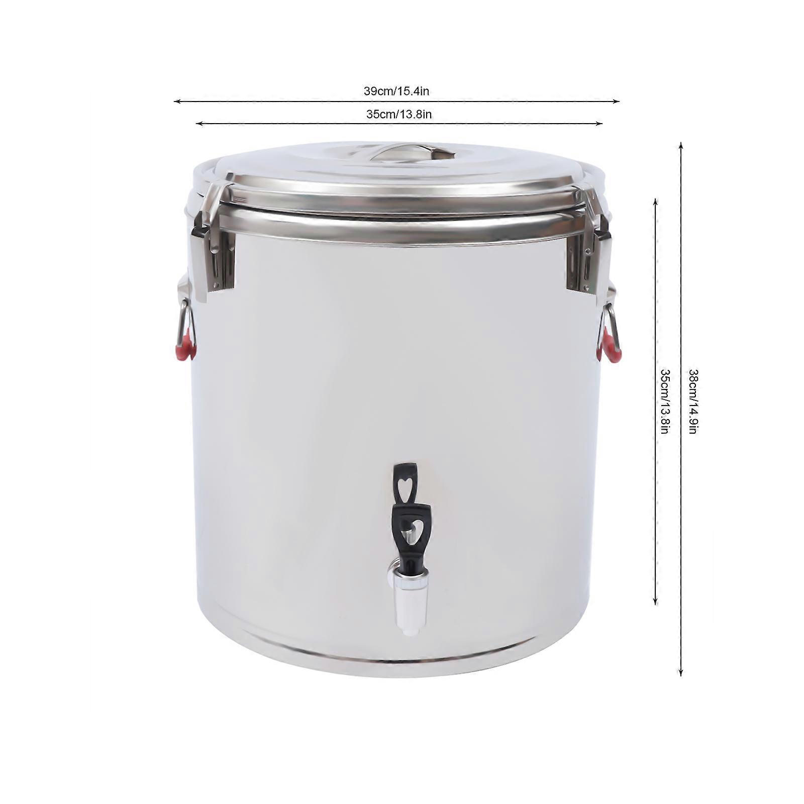 40L Stainless Steel Thermal And Cold Insulation Bucket | Fruugo UK