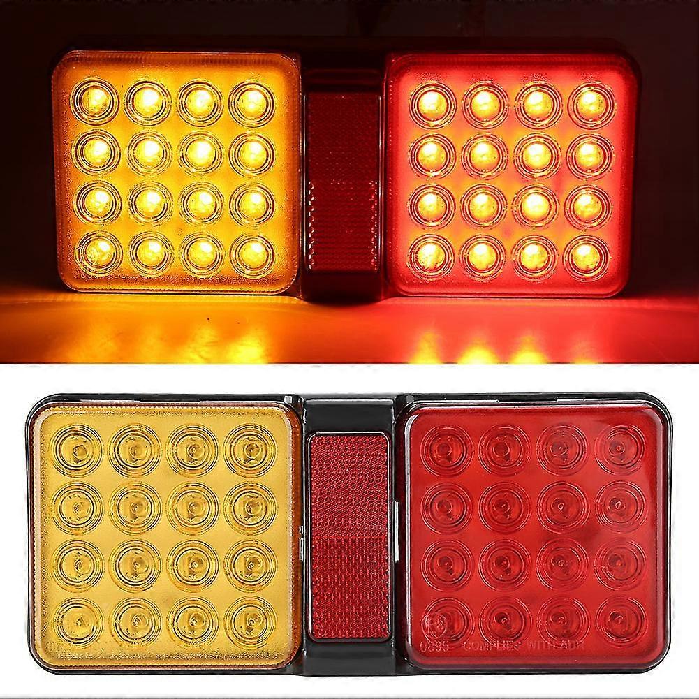 12V LED Tail Light Rear Lamp Turn Signal Brake Light for Truck Trailer ...