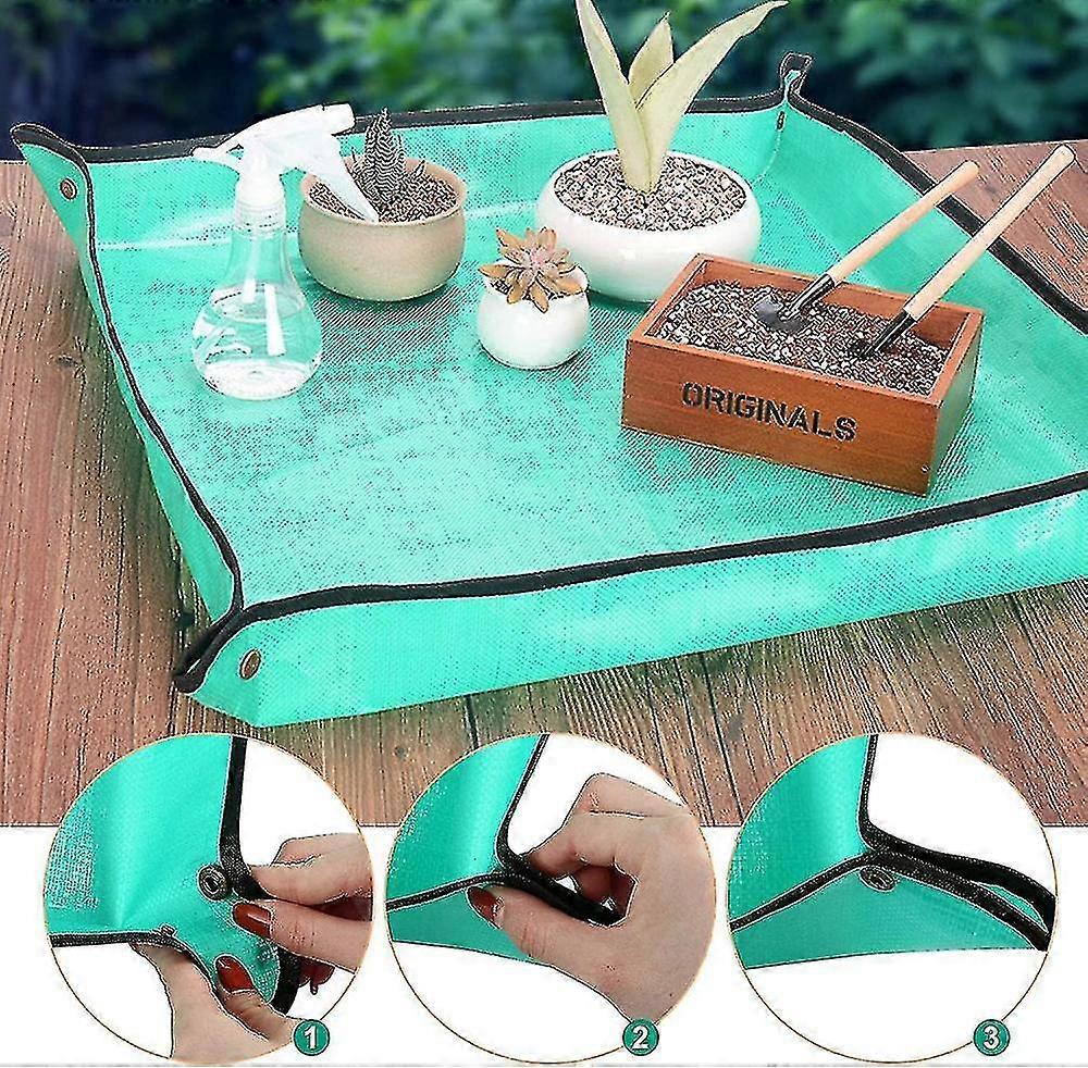 Waterproof Gardening Mat, Plant Changing Mat Foldable Planting Mat ...