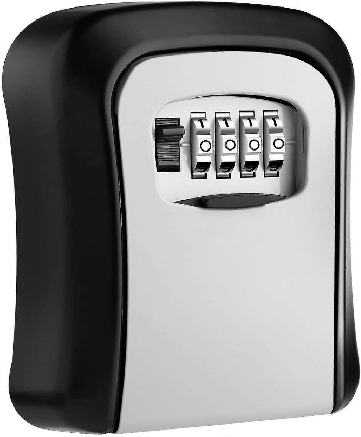 Key lock box Wall mounted safe in aluminum alloy 4 digit combination ...