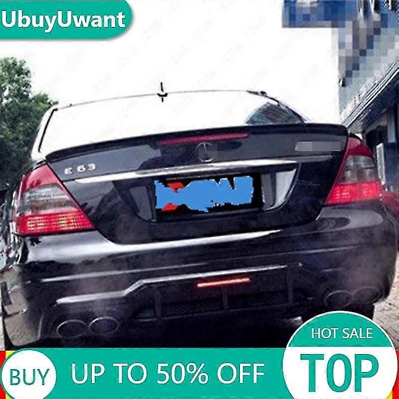 W211 High PU Material Rear Trunk Wing Lip Spoiler for Mercedes-Benz E ...