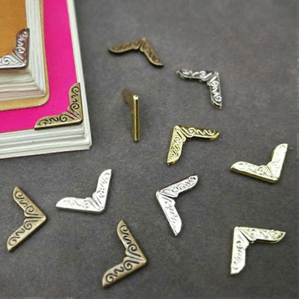 150 PCS Metal Trim Bronze Album Corner Decorative Book Corners Metal ...