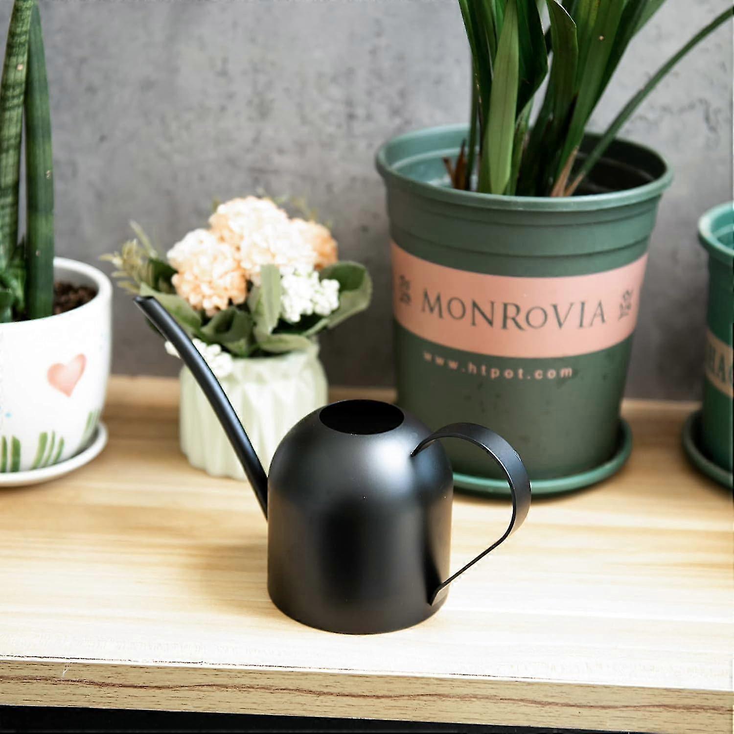 500ml Brushed Stainless Steel Watering Can Flower Pots Modern Style ...