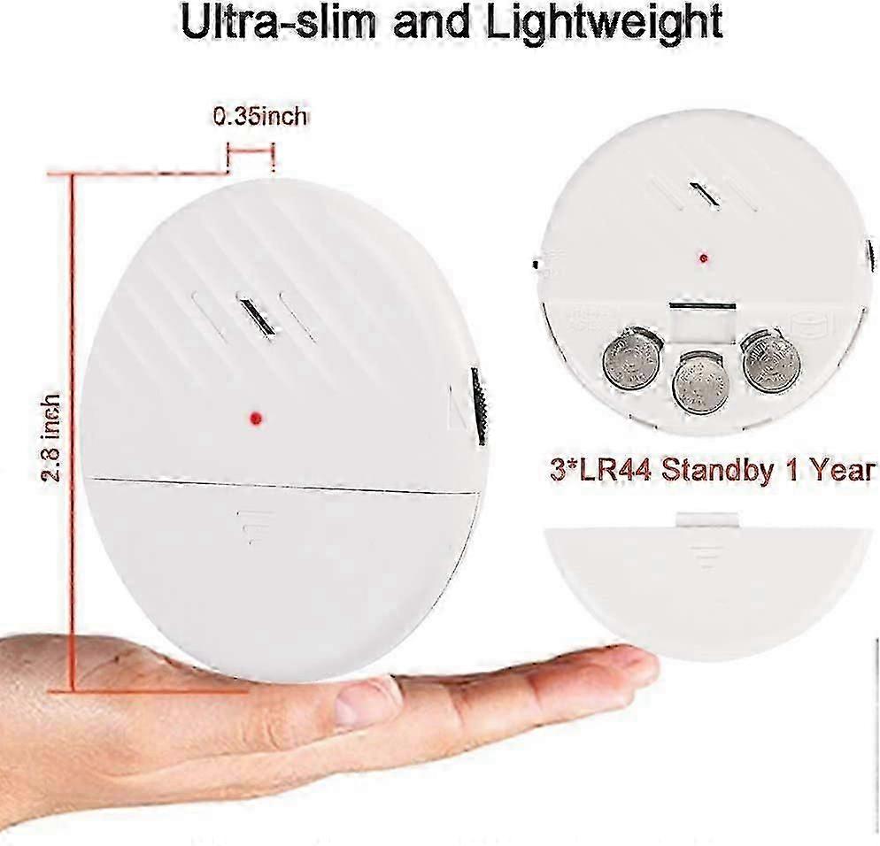 Glass Break Alarm 125dB Window Vibration Detector Sensor Alarm 3 Pack ...