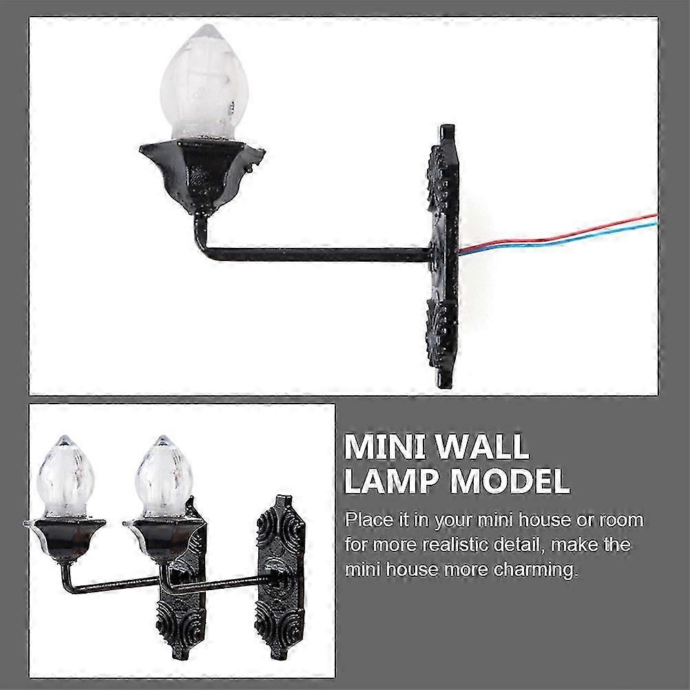 4pcs Tiny Wall Lamps Mini Luminous Wall Lamp Sand Table Building DIY ...