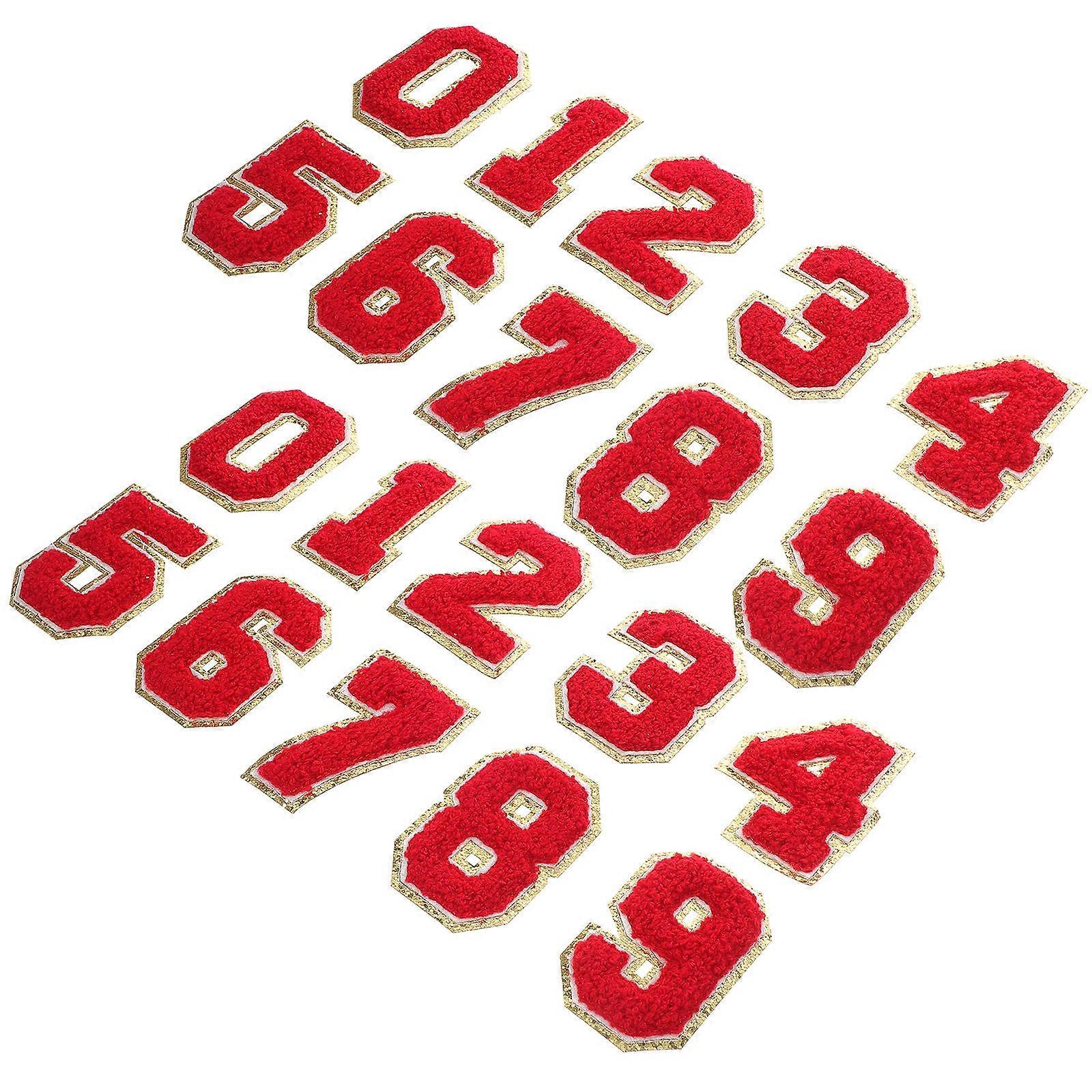 Bag Number Patches Decors Decorative Embroidered Patches Textile ...