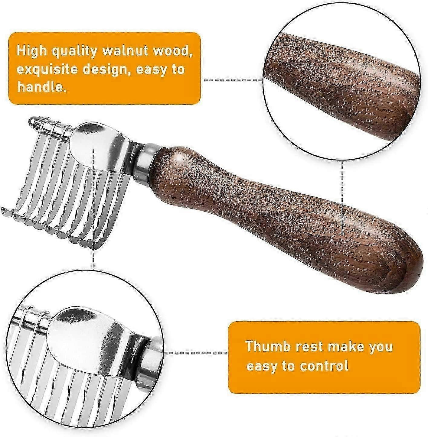 Pet Grooming Tool, Dematting Comb for Dogs and Cats with Safe Stainless ...