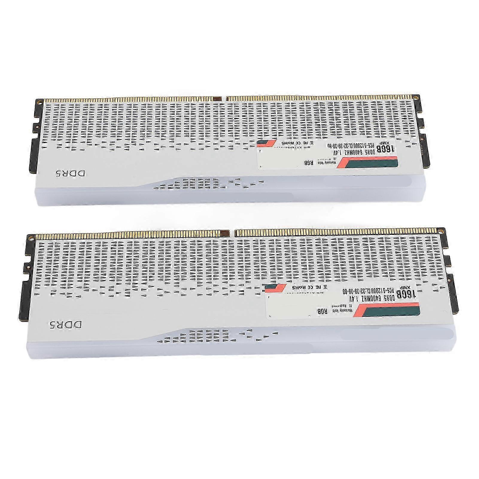 2 x 16GB DDR5 6400MHz RGB Memory Kit PC5 51200U CL32 XMP3.0 EXPO for ...